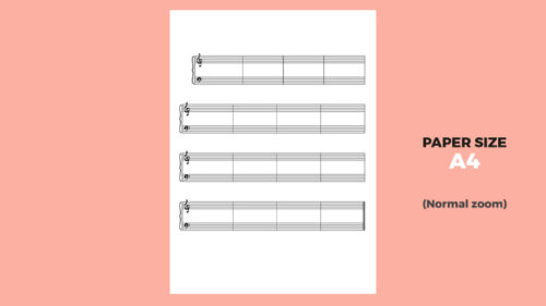 Blank Music Staff Paper PDF : Singing Bell