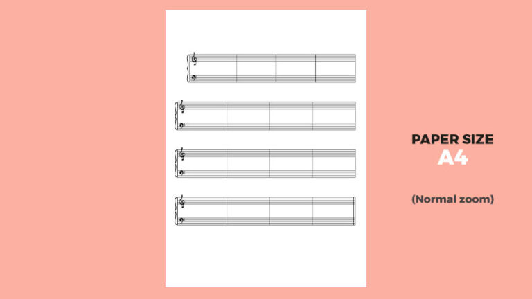 Blank Music Staff Paper PDF : Singing Bell