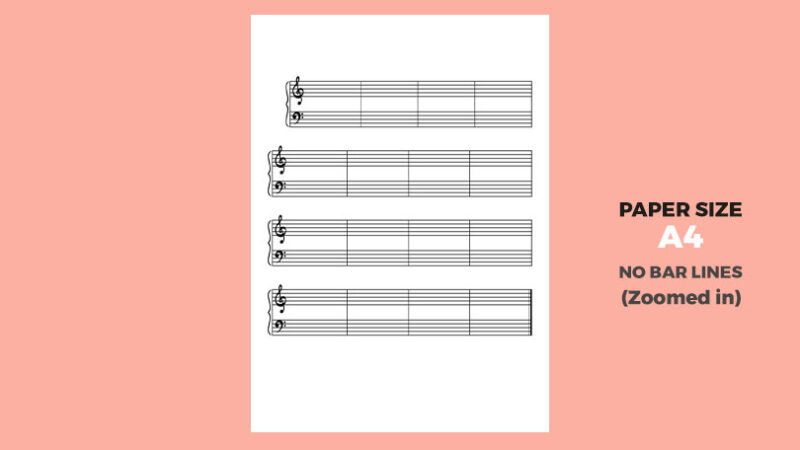Blank Music Staff Paper PDF : Singing Bell