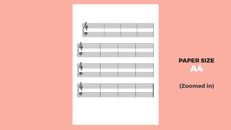 Blank Music Staff Paper PDF : Singing Bell