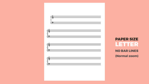 Blank Music Staff Paper PDF : Singing Bell