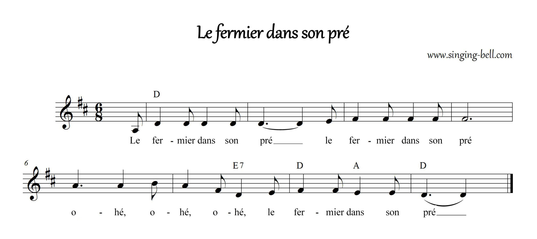 Le fermier dans son pré : Singing Bell