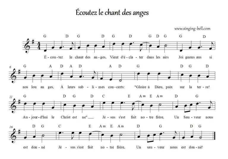 Écoutez le chant des anges : Singing Bell