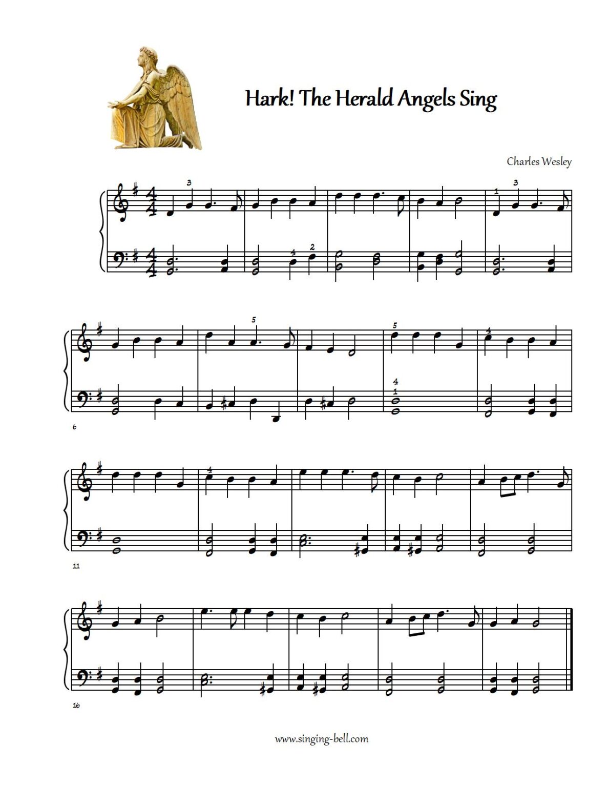 How to Play Hark! The Herald Angels Sing - Piano Sheet Music