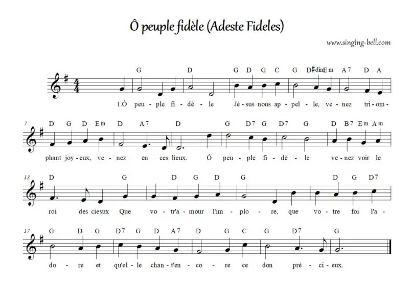 Ô peuple fidèle : Singing Bell