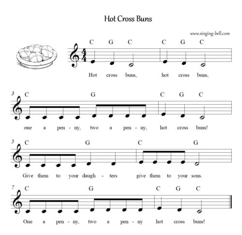 Hot Cross Buns : Singing Bell
