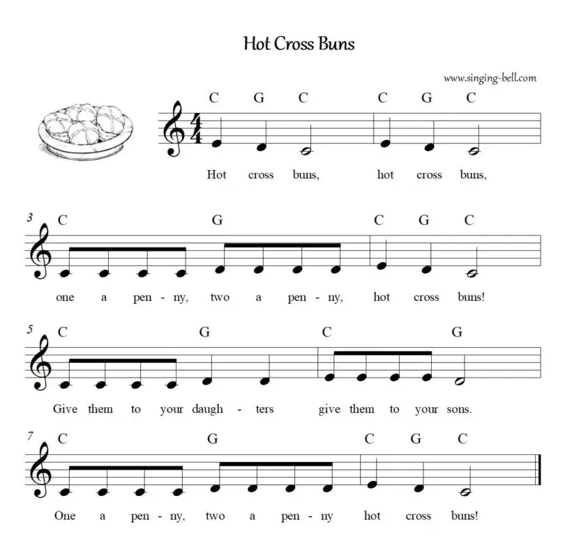 Hot Cross Buns : Singing Bell