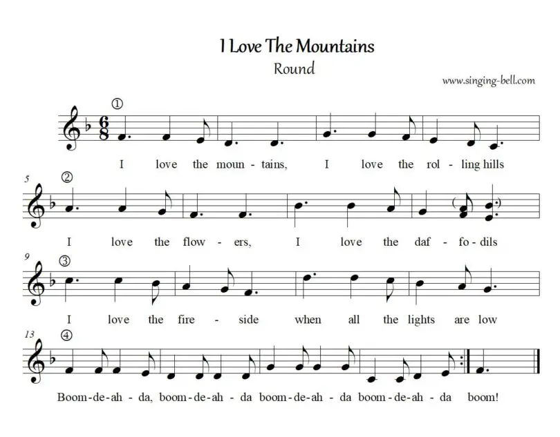 I Love the Mountains : Singing Bell