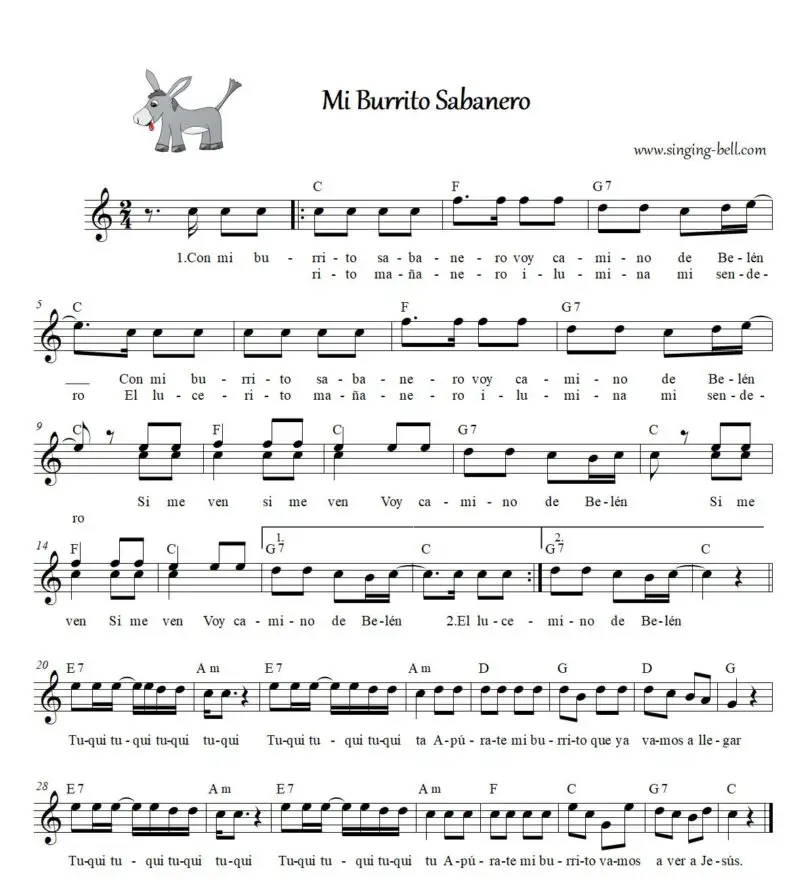 Mi Burrito Sabanero : Singing Bell